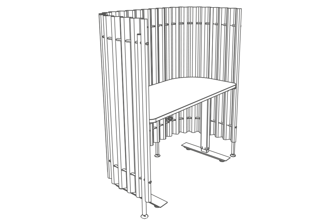 Diffuse WorkBox - One-person work station - AllSfär