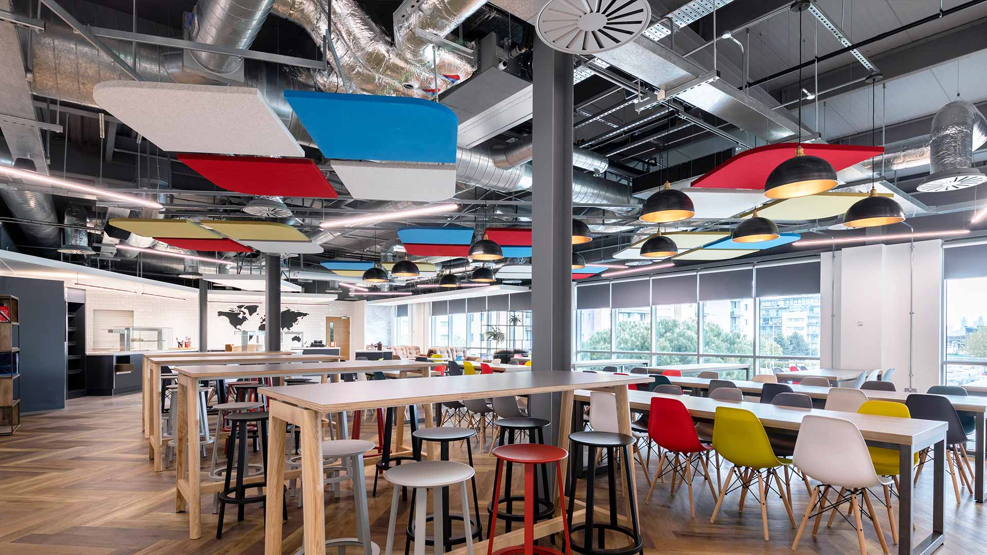 Tyg Ceiling Rafts (Fabric Wrapped) - Acoustic absorber ceiling rafts ...